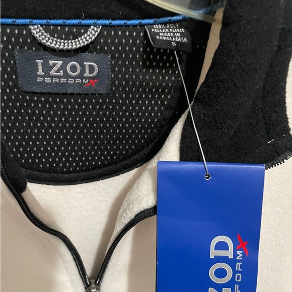 Izod | Jackets & Coats | Mens Izod 4 Zipper Fleece Cream Color | Poshmark